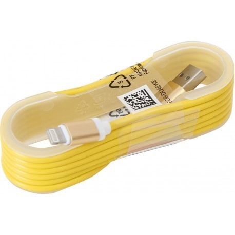 Omega cable Lightning 1.5m, gold (43280) - Cables - Photopoint