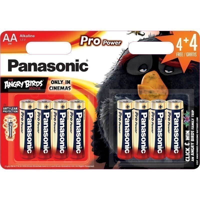Panasonic Pro Power battery LR6PPG/8B (4+4pcs) - Batteries - Nordic Digital