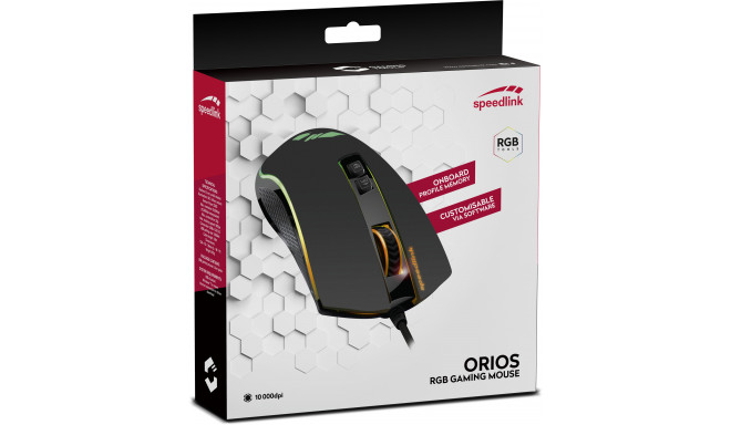 Speedlink mouse Orios RGB (SL-680010-BK) - Mice - Photopoint