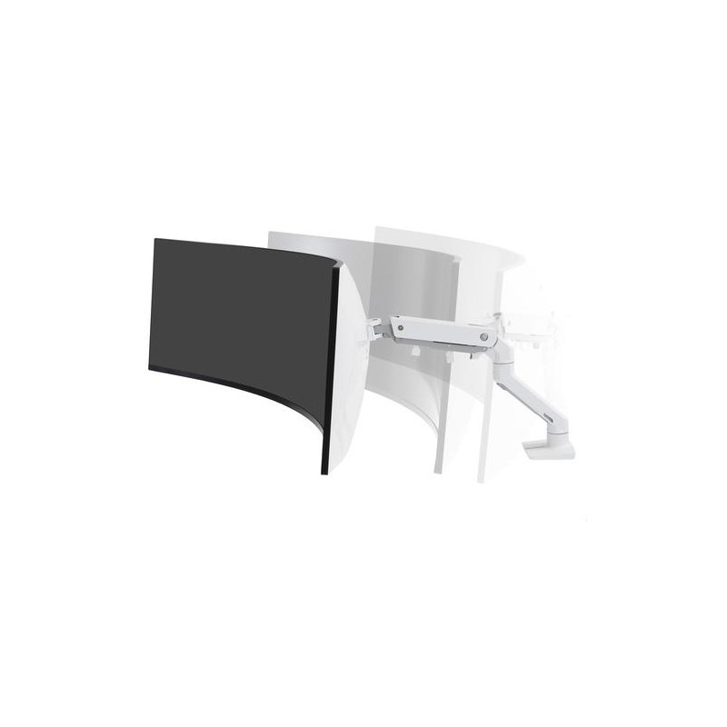 Ergotron HX Series HX Desk Monitor Arm with HD Pivot (white ...