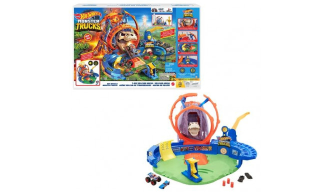 Hot Wheels Monster Trucks T-Rex Volcano Arena - Sõidurajad ja tarvikud ...