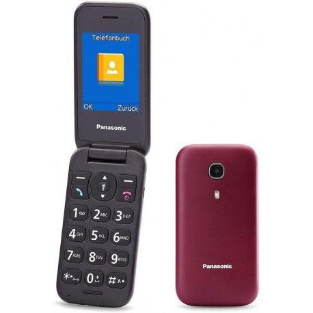 Panasonic mobiiltelefon KX-TU400EXRM, punane - Mobiiltelefonid - Photopoint