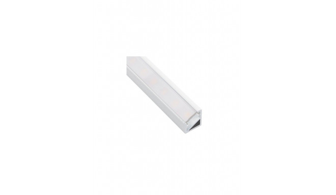 Alumiiniumprofiil valge kattega LED ribale, valge, nurk 30/60° TRI-LINE ...