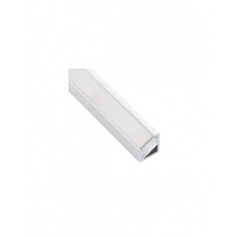 Alumiiniumprofiil valge kattega LED ribale, valge, nurk 30/60° TRI-LINE ...