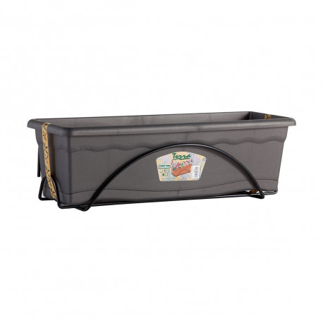 Alusega Lillepott Plastiken Antratsiithall polüpropüleen (60 x 24 cm ...