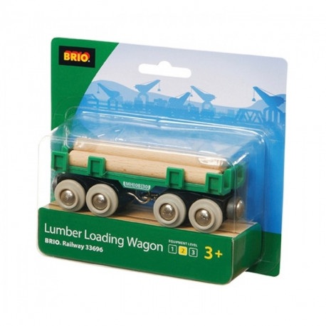 BRIO Lumber Loading Wagon 33696 - Toy trains and accessories - Photopoint