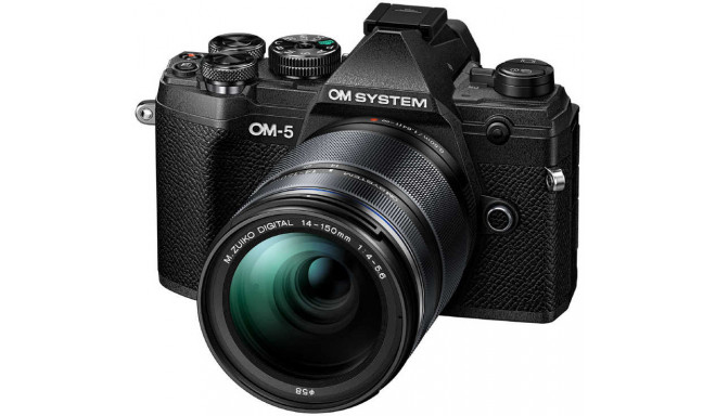 OM SYSTEM OM-5 + 14-150mm II Kit, black - Mirrorless cameras - Photopoint