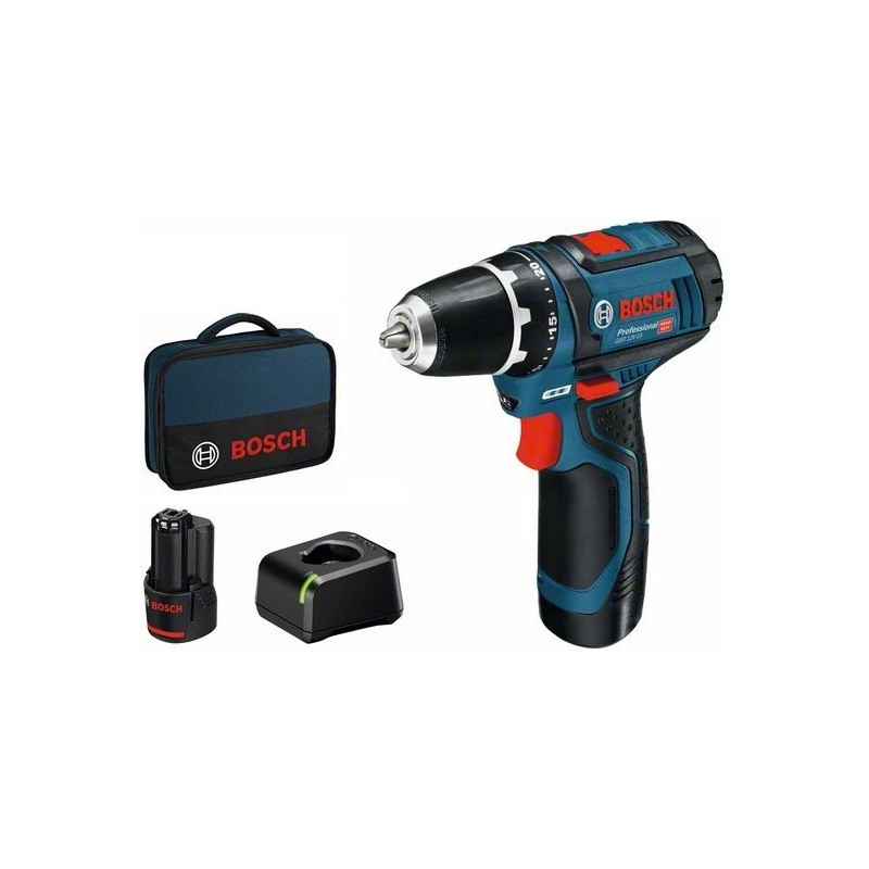 Akutrell Bosch GSR 12V-15, (2x2.0Ah) - Akutrellid - Photopoint