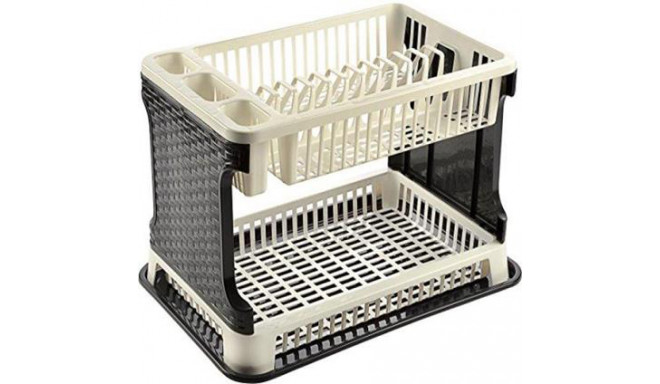 Tuffex dish drying rack 30.3x8.5x44.5cm, black/grey - Dish drying racks ...