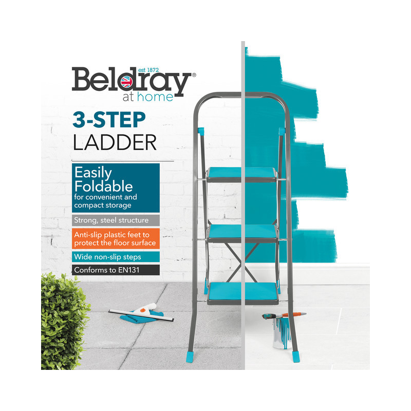 Beldray LA024510TQEU7 3 step ladder - Treppredelid - Photopoint