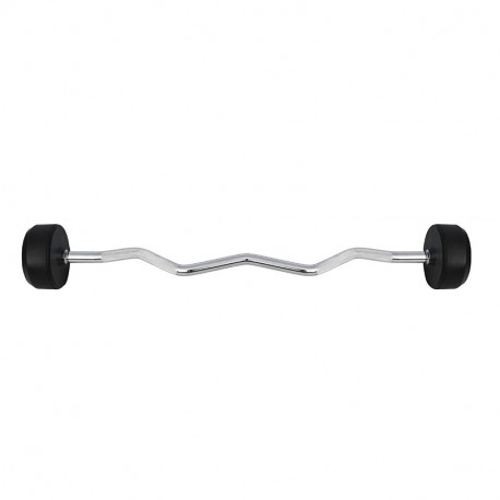 HMS GSL50 fixed barbell/rubberised broken bar 50 kg - Weight plates ...