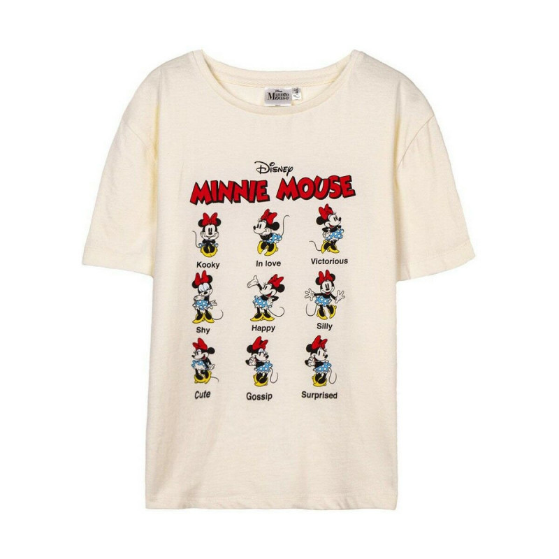 Child's Short Sleeve T-Shirt Minnie Mouse Beige - 6 Years - T-shirts ...