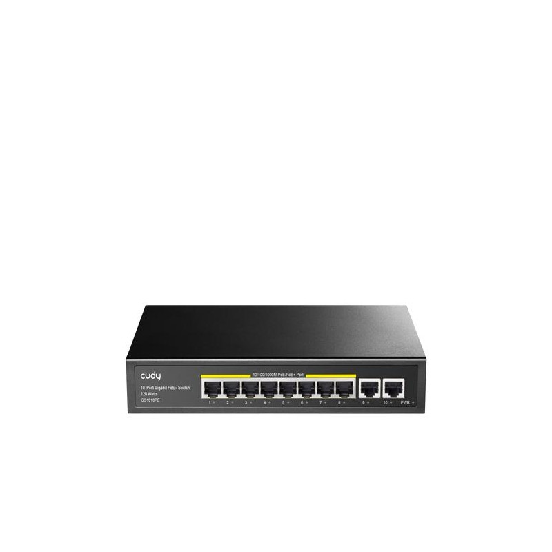 Cudy GS1010PE network switch Gigabit Ethernet (10/100/1000) Power over ...