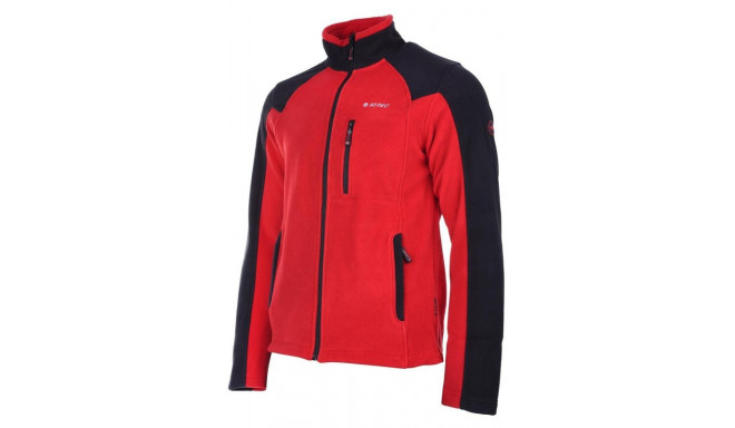 Hi-Tec fleece Monar M, red/black - Fleece jacket - Photopoint