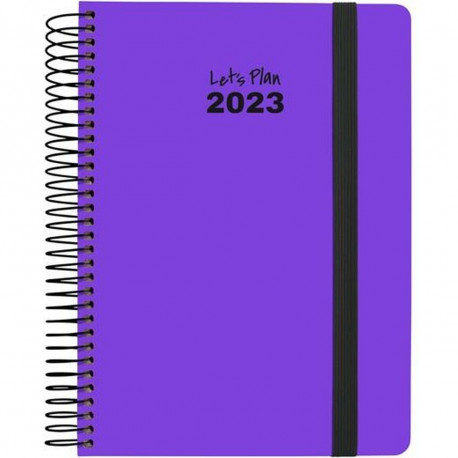 Diary Grafoplas NEON 2023 Violet (15 x 21 cm) - Diaries and notebooks ...