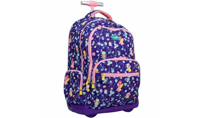 Ratastega koolikott Milan Fairy Tale Lillla (52 x 34,5 x 23 cm) - Laste ...