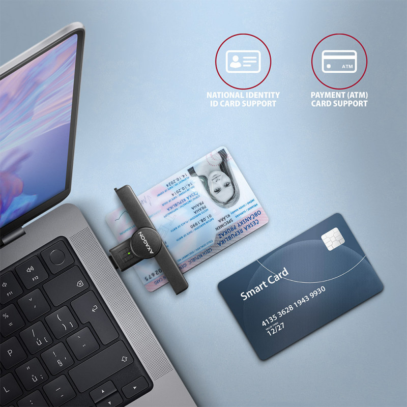 Axagon smart card reader CRE-SMP1C - Smartcard readers - Photopoint