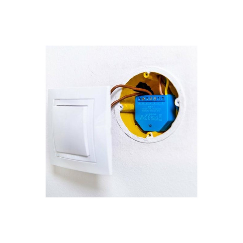 Shelly 1L electrical relay Blue - Nutikodu moodulid - Photopoint