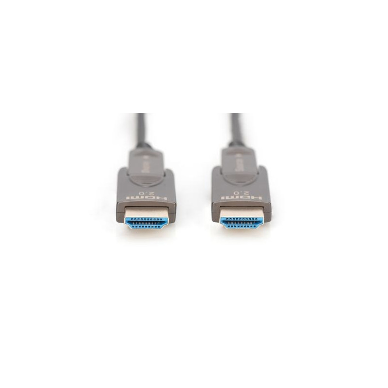 Digitus 4K - HDMI® AOC Hybrid Fiber Optic Cable with removable plug ...