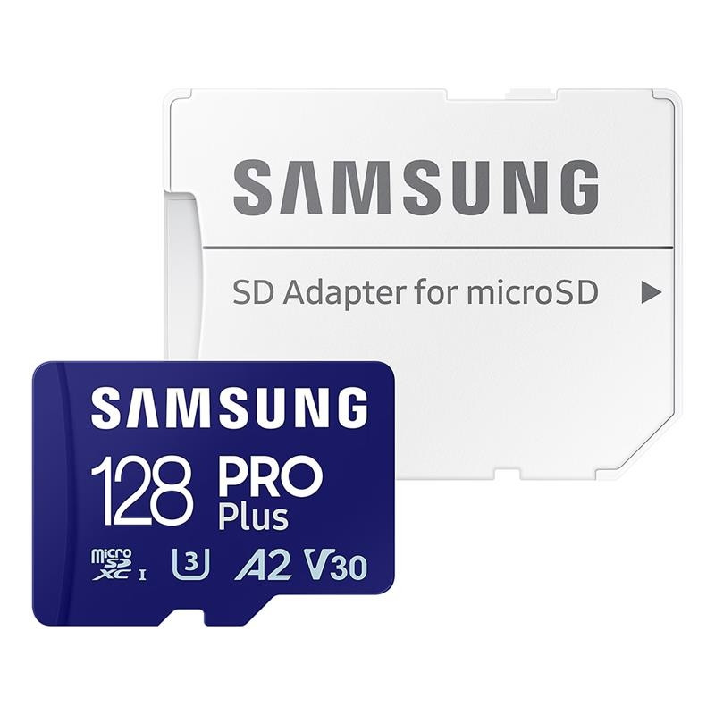Samsung PRO Plus, 2023, microSDXC, 128 GB, sinine - Mälukaart ja ...