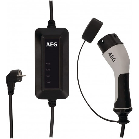 AEG Type 2 E-Charger 7m with control box, wallbox (grey) - Electric car ...