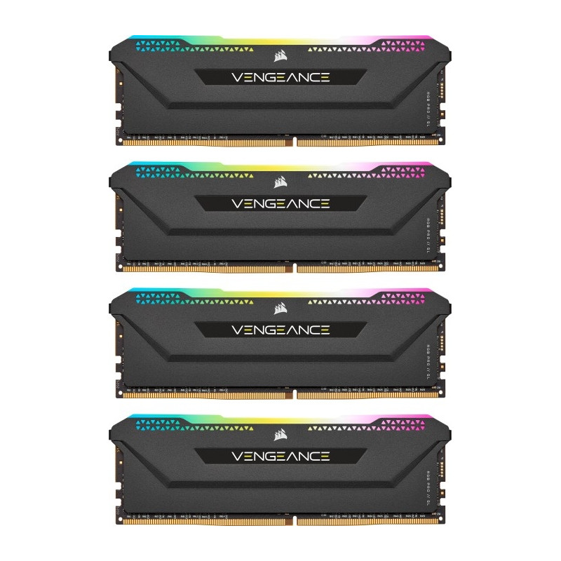 Corsair RAM DDR4 128GB 3200 CL 16 Quad-Kit Black CMH128GX4M4E3200C16 ...