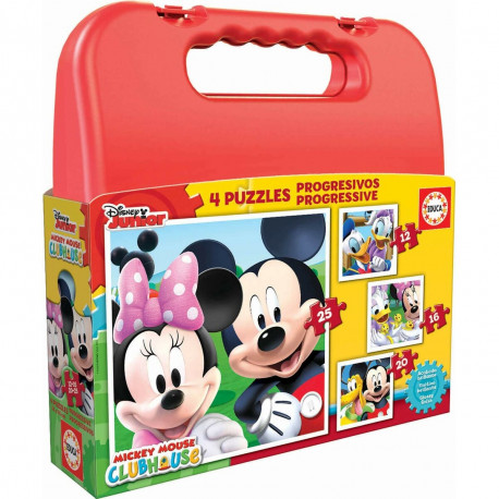 4-Puzzle Set Mickey Mouse Only One 16 x 16 cm - Puzzles - Photopoint