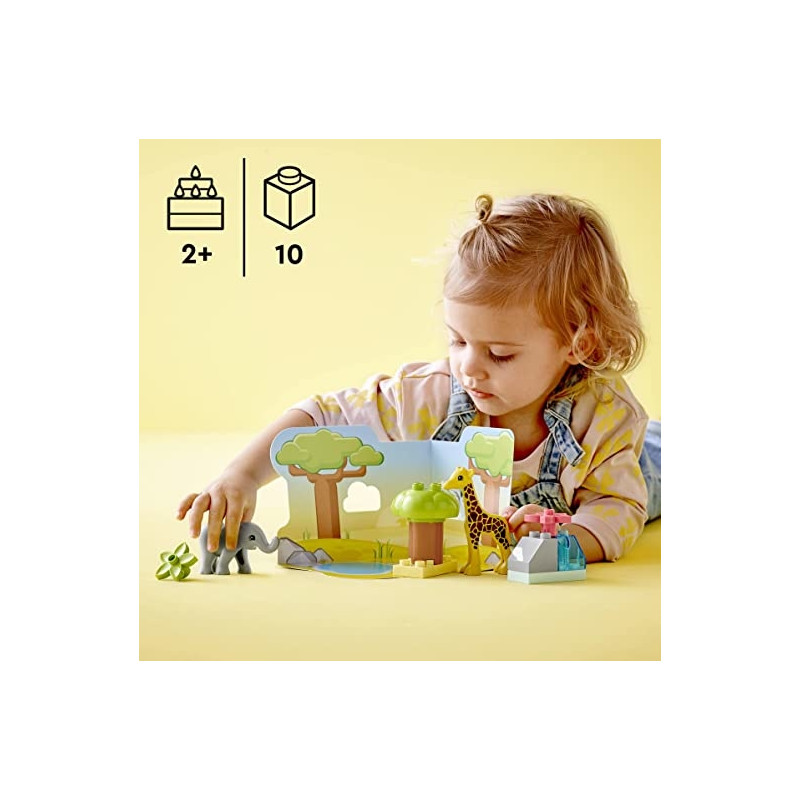 LEGO 10971 DUPLO African Wild Animals Construction Toy (with Animal ...