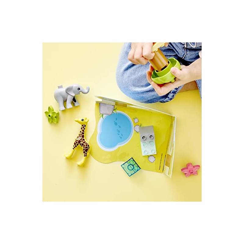 LEGO 10971 DUPLO African Wild Animals Construction Toy (with Animal ...