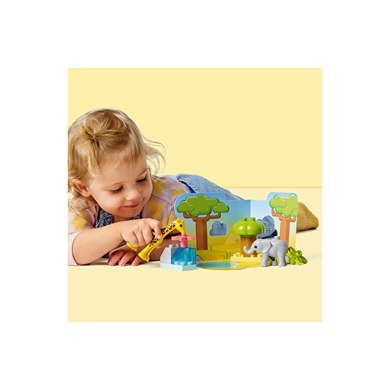 LEGO 10971 DUPLO African Wild Animals Construction Toy (with Animal ...