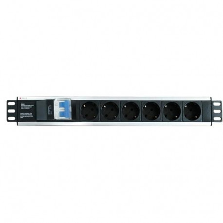 Techly I-CASE STRIP-16SH power distribution unit (PDU) 6 AC outlet(s) 1 ...