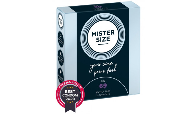 Prezerwatywy 69mm 3 szt. Mister Size - Condoms - Photopoint