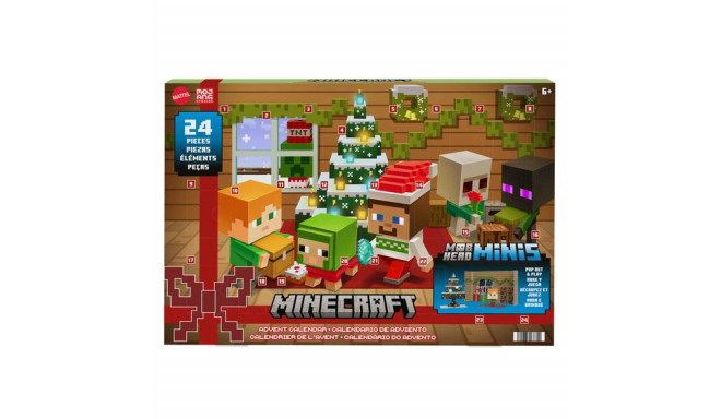 Minecraft advent calendar Mob Head Minis 2023 - Play sets - Photopoint