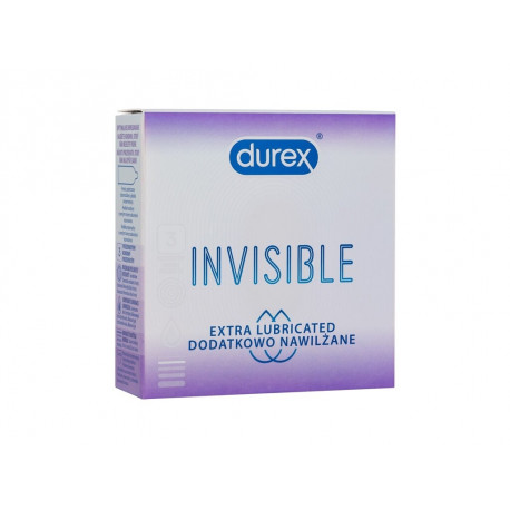 Durex Invisible Extra Lubricated (3ml) - Kondoomid - Photopoint