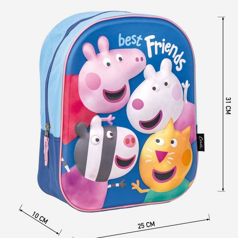 3D-Laste seljakott Peppa Pig Sinine 25 x 33 x 10 cm - Laste kotid ...