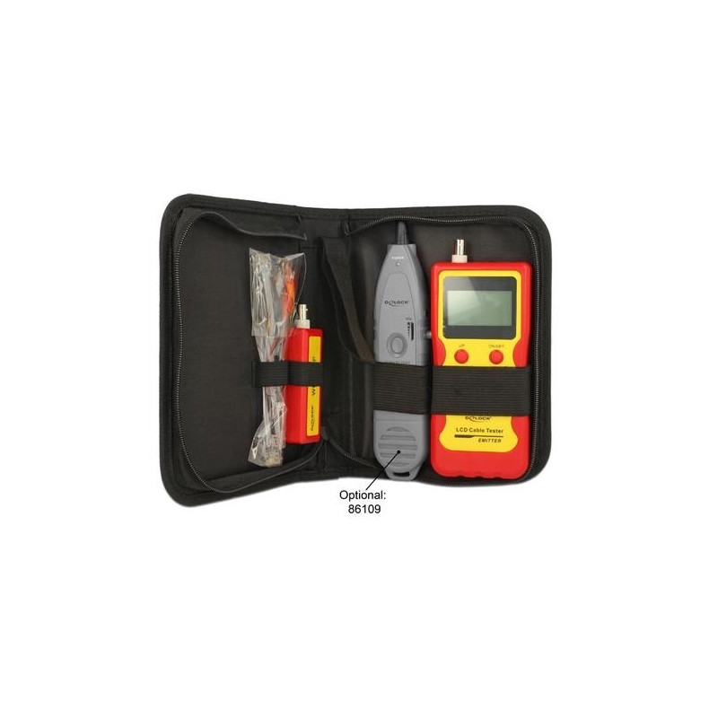 DeLOCK 86108 network cable tester Yellow, Red - Võrgutestrid - Photopoint