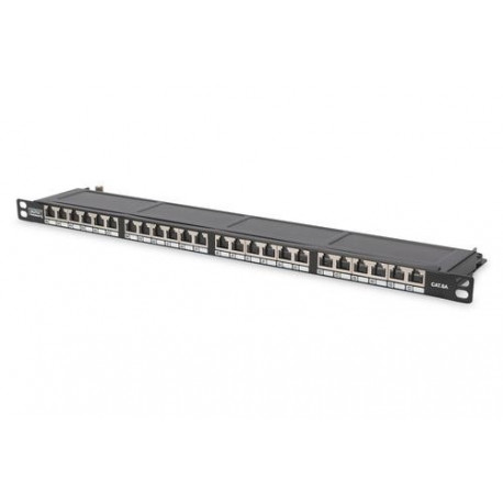 Digitus CAT 6, Class E High Denisity Patch Panel, shielded, black - Front panels - Photopoint