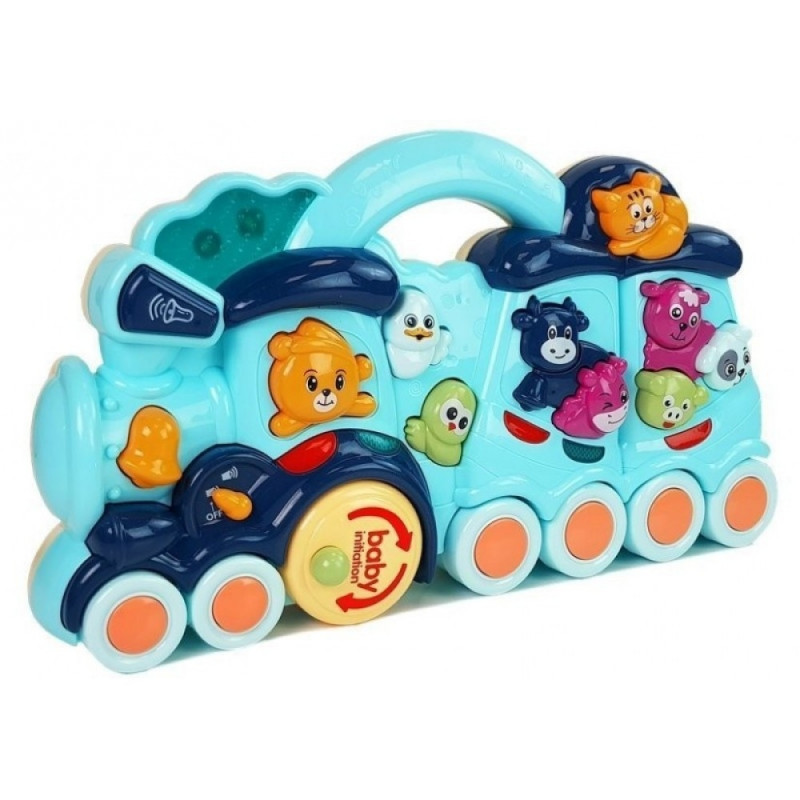 Kids Interactive Toy Locomotive Animal Sounds Blue - Arendavad ...