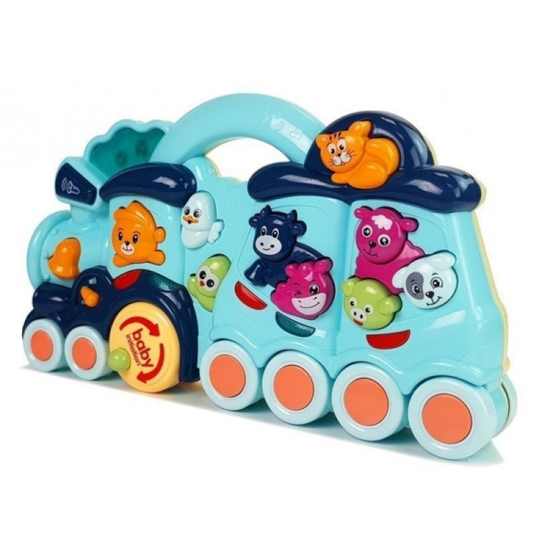 Kids Interactive Toy Locomotive Animal Sounds Blue - Arendavad ...