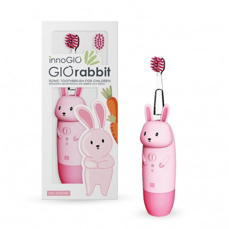 GIORABBIT SONIC TOOTHBRUSH FOR CHILDREN PINK GIO-455PINK - Electric ...