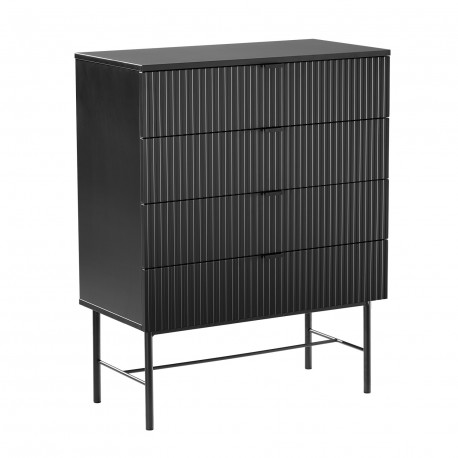 Kummut SEQUENCE 79x40xH100cm, must - Dressers - Photopoint