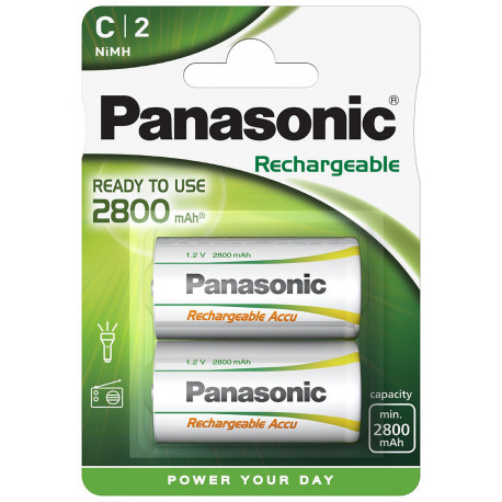 Panasonic rechargeable battery NiMh 2800mAh P14P/2B - Rechargeable ...