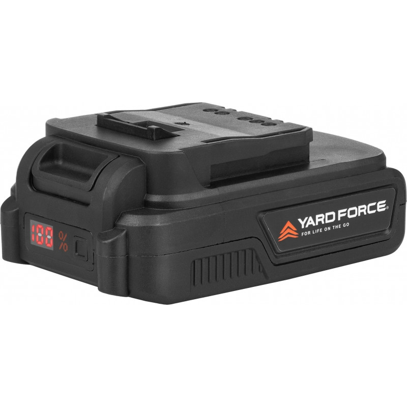 Yard Force Li-Ion battery 20 V, 2.0 Ah, with charge indicator ...
