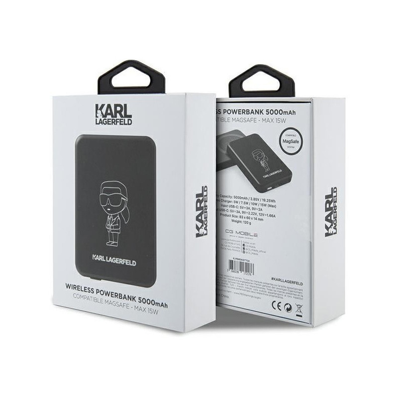 Karl Lagerfeld akupank 5000mAh NFT Outline Ikonik MagSafe, must ...