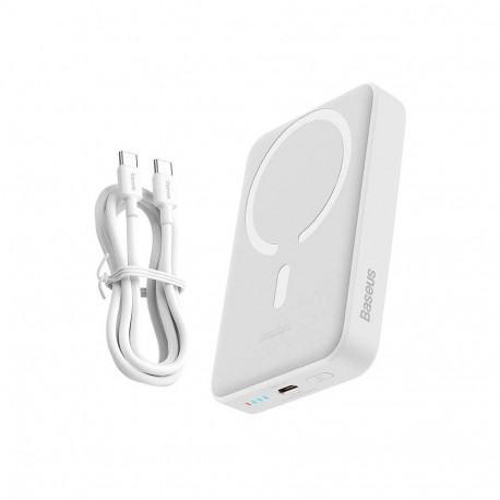 Powerbank mini Baseus 10000mAh, USB-C 30W White - Power banks - Photopoint