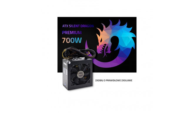 Qoltec 50346 ATX SILENT DRAGON 700W power supply | 80 Plus | Gaming ...