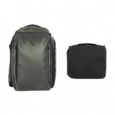 WANDRD Transit 35L Travel Backpack Wasatch Green Essential Bundle ...