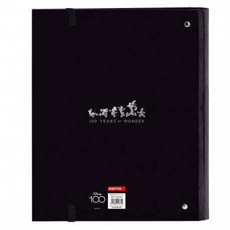 Ring binder Mickey Mouse Clubhouse Black (27 x 32 x 3.5 cm) - Clip ...