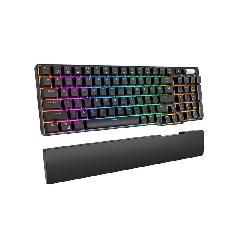 Wireless mechanical keyboard Royal Kludge RK96 RGB, Brown switch (black ...