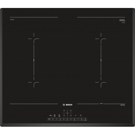 Bosch Serie 6 PVQ651FC5E hob Black Built-in 60 cm Zone induction hob 4 ...